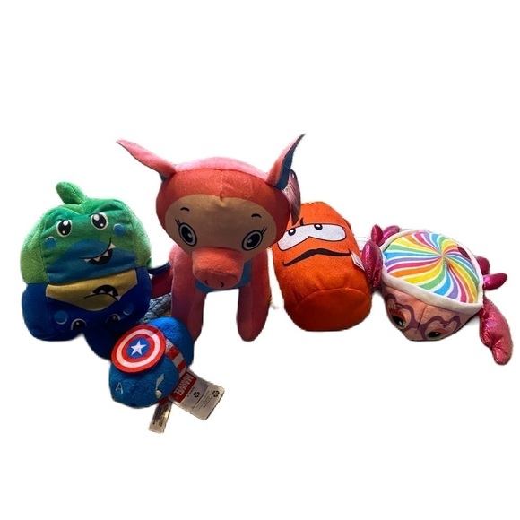 Marvel | Toys | Stuffed Animal Plush Bundle Lot Captain America Pig ...